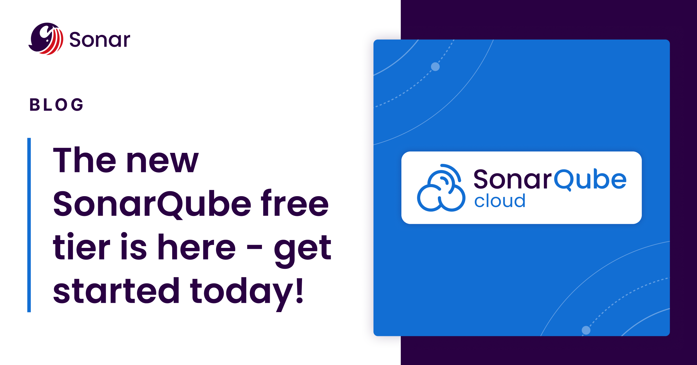 The new SonarQube Free tier is here - get started today! | Sonar